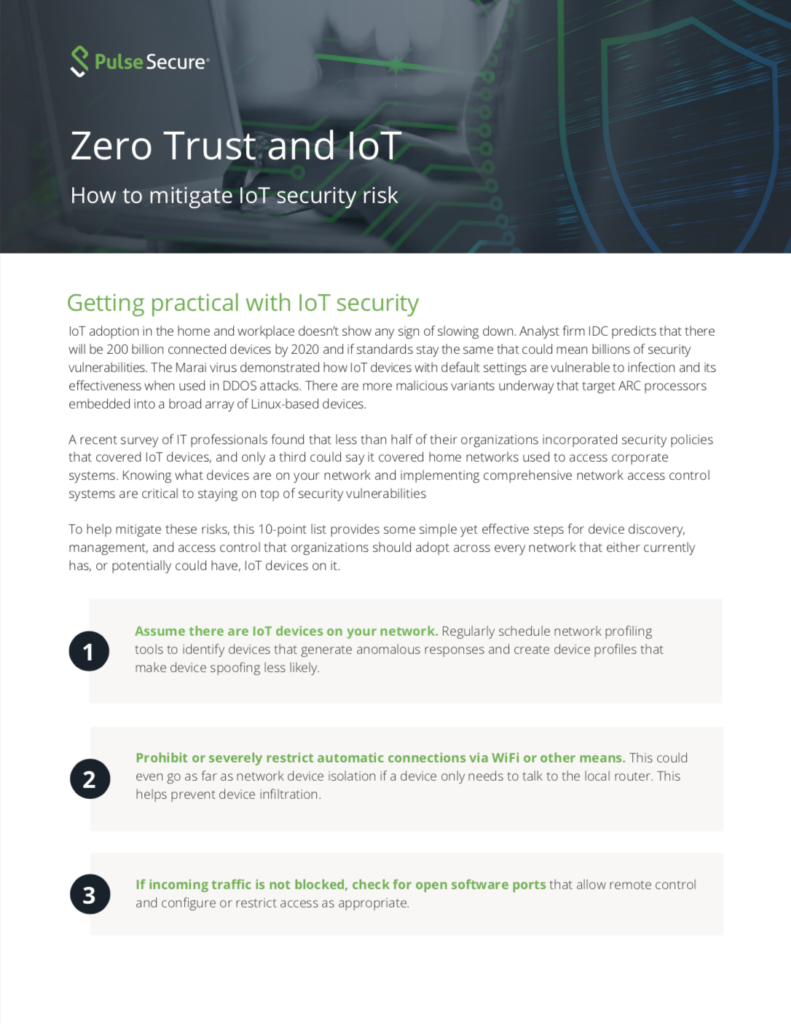 Zero Trust and IoT: How to mitigate IoT security risk - FutureCIO